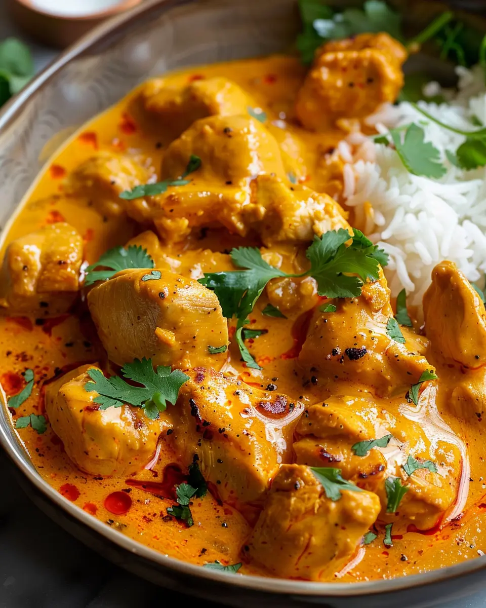 creamy butternut squash butter chicken