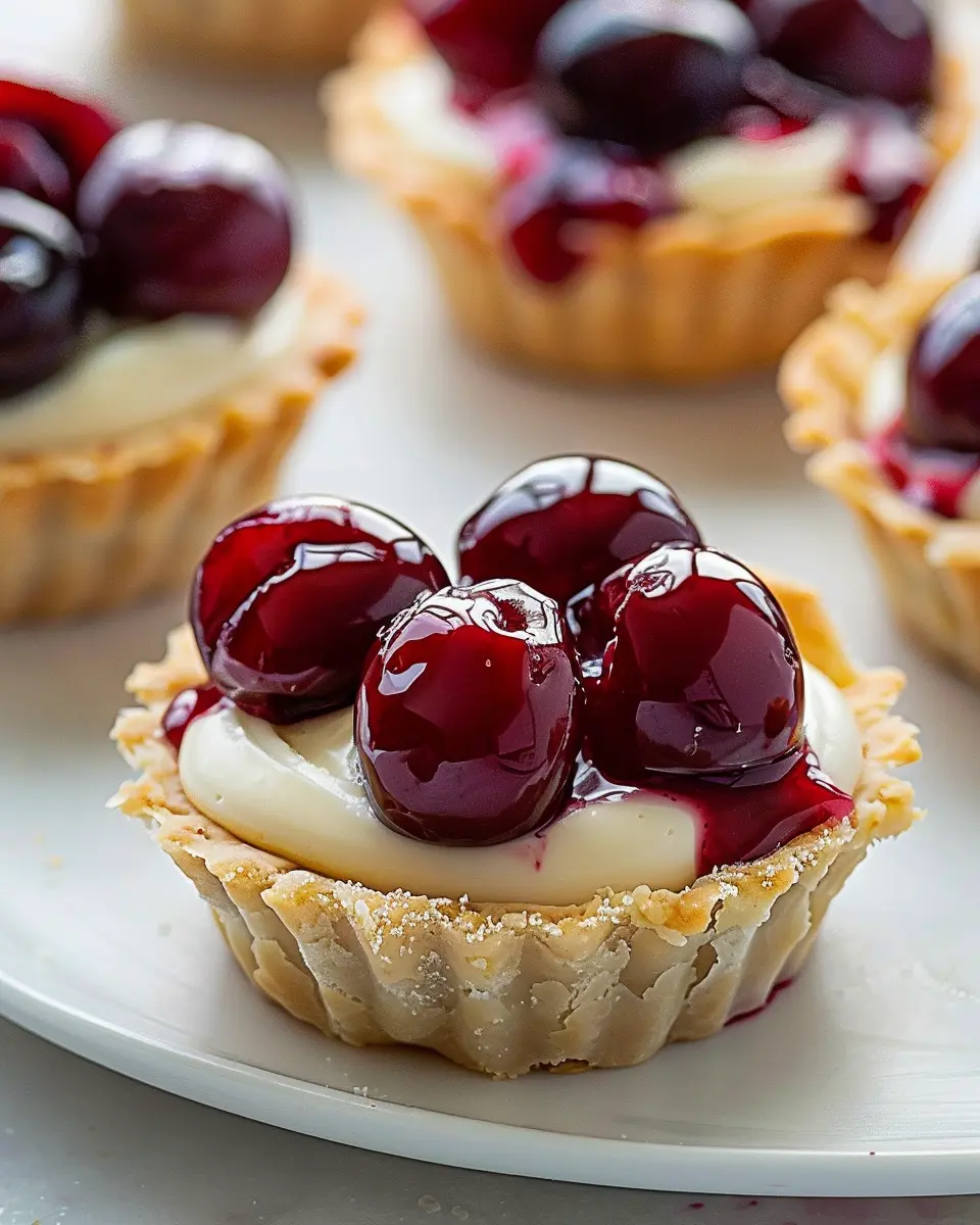 irresistible mini cherry cream cheese pies