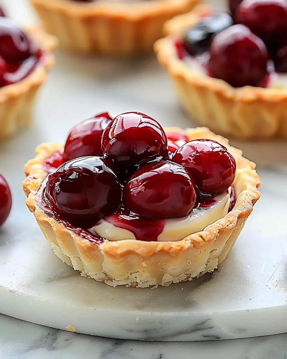 irresistible mini cherry cream cheese pies