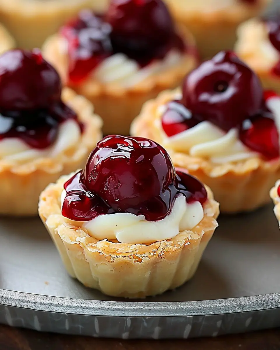 irresistible mini cherry cream cheese pies