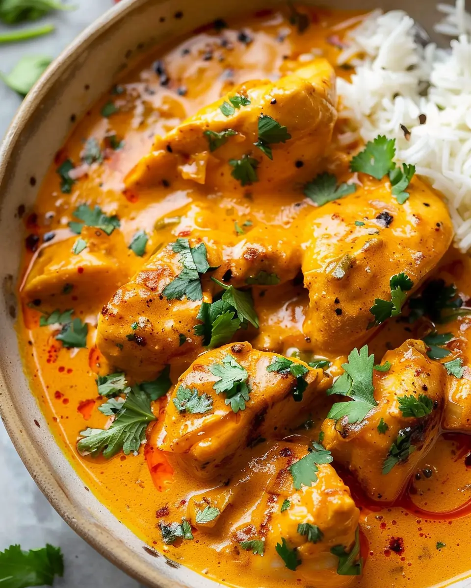 creamy butternut squash butter chicken