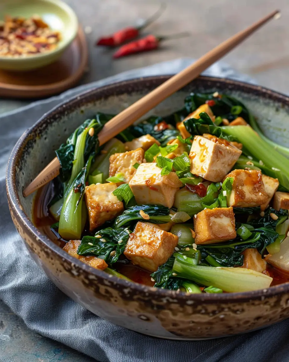 Bok Choy and Tofu Stir-Fry